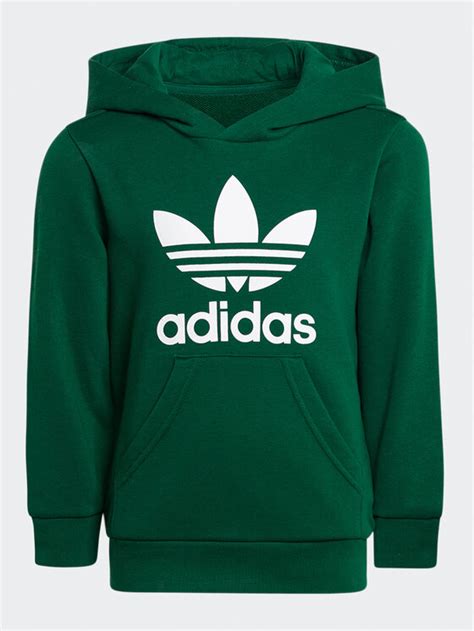 Adidas Tepláková Súprava Adicolor Hoodie Set Ic9169 Zelená Regular Fit