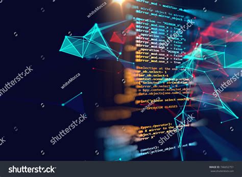 programming code abstract technology background of software developer