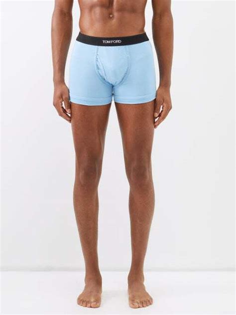Tom Ford Tom Ford Logo Jacquard Cotton Blend Boxer Briefs Mens Light