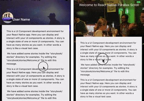 parallax scroll view for react native