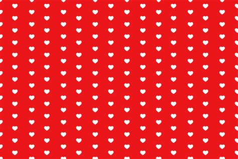 Red And White Seamless Hearts Pattern Graphic By Cutepik · Creative Fabrica