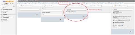 sql phpmyadmin rename database stack overflow