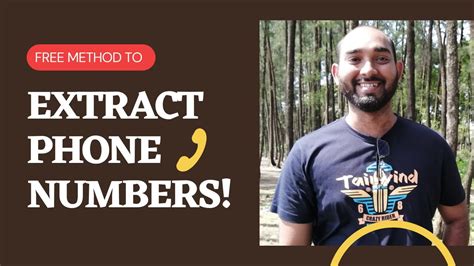 how to extract phone numbers of any niche from any location youtube