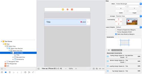 ios set different horizontal alignment of a custom