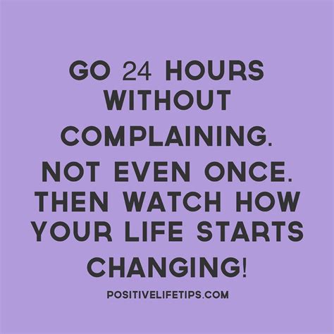 No Complaining