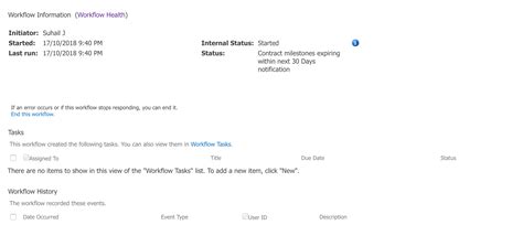unable to terminate the sharepoint 2013 site workflow in crashed