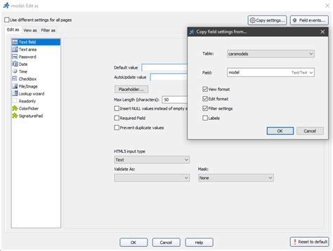 edit as settings