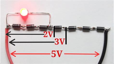 5v to 3v regulator using diode youtube