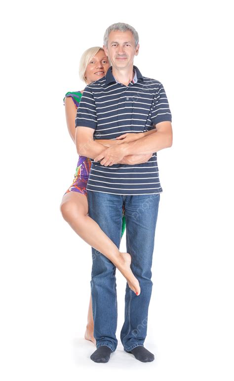 Affectionate Middle Aged Couple Friends Lifestyle Pose Photo Background