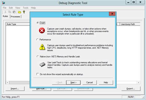debug crashes and memory leaks in your windows services the core