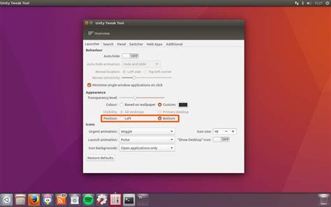 how to move the unity launcher to the bottom omg ubuntu