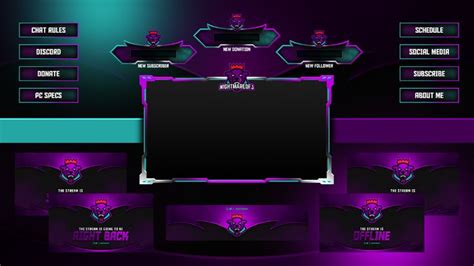 gaming stream overlay on behance in 2020 overlays esports logo design