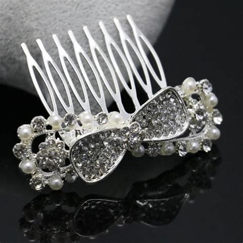 Trendy Hairwear Women Accessories Wedding Tiara Sparkling Silver Plated