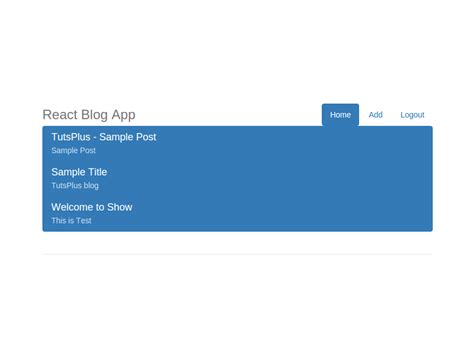 creating a blogging app using react part 3 add and display