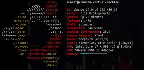 how to display system information with neofetch on linux
