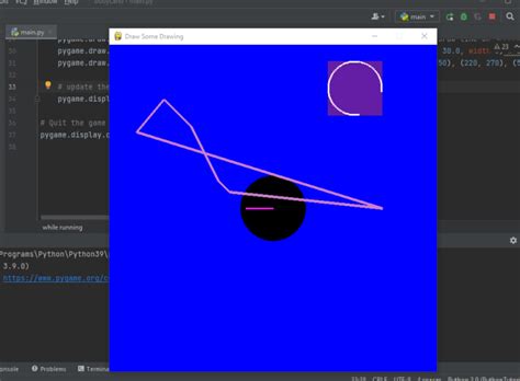 pygame drawing islandtropicaman