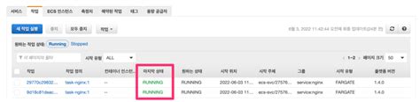 aws ecs task 생성시 나타나는 standard init linux go 228 exec user process
