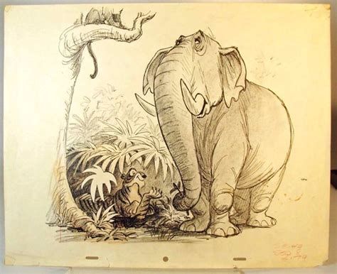 Concept Art 1967 Jungle Book Disney Concept Art Disney Drawings