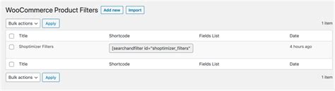 adding product filters to woocommerce commercegurus