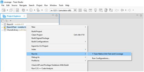get code execution information with code coverage tizen docs