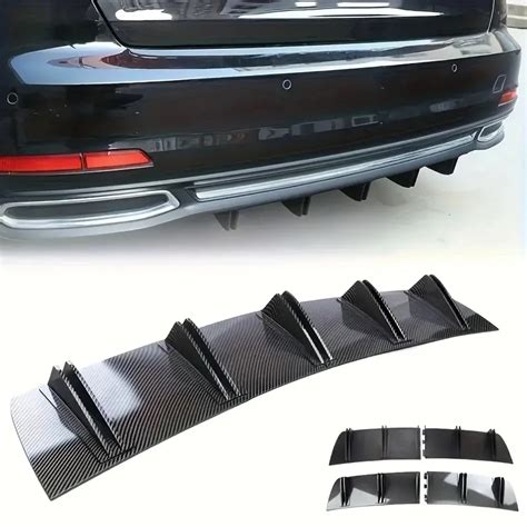 2024 Universal Rear Diffuser Bumper For Audi A3 A4 A5 A6 A7 B8 S4 Q5 81 