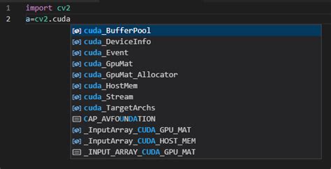 opencv python unable to access cuda modules python opencv