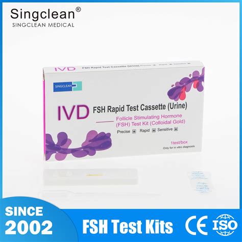 Singclean Rapid One Step Lab Urine Fsh Test Cassette For Delayed