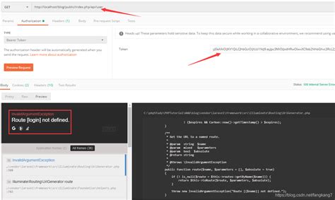 【laravel】jwt过期报错route [login] not defined 云社区 华为云
