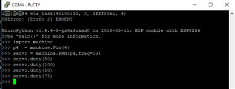 micropython controlling servo with esp32 nodemcu icircuit