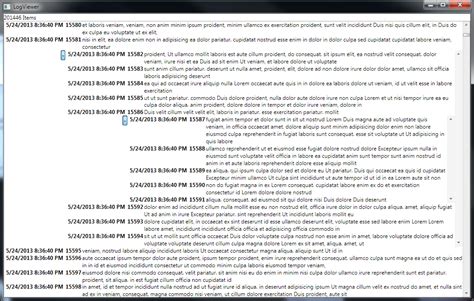 c implementing a log viewer with wpf stack overflow