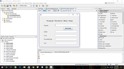 sharing kuy program konversi mata uang menggunakan java netbeans