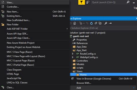 using dhtmlx gantt chart with asp and rest api