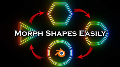 morph between shapes using geometry nodes blender tutorial youtube
