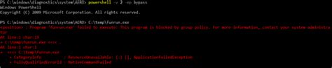 executing commands and bypassing applocker with powershell diagnostic