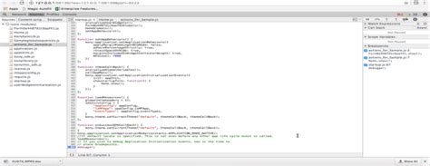 debugging an application