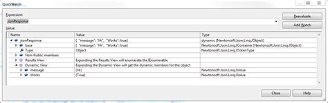 c deserialize json object into dynamic object using stack