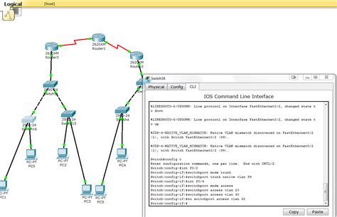 cisco packet tracer i lose connection to switch when i switchport a