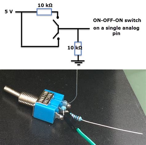 how to read on off on switch on a single analog pin sensors arduino