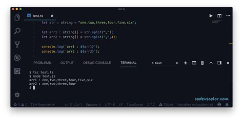 typescript concat and split explanation with example codevscolor