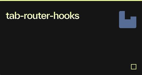tab router hooks codesandbox