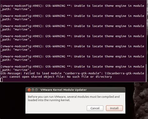vmware player refuses to launch on 16 04 vmware modules cannot compile