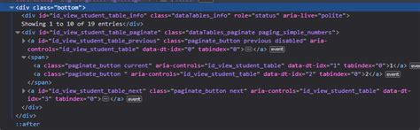 jquery datatable pagination css stack overflow