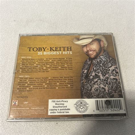 Toby Keith 35 Biggest Hits Cd 2 Discs 602517524224 Ebay
