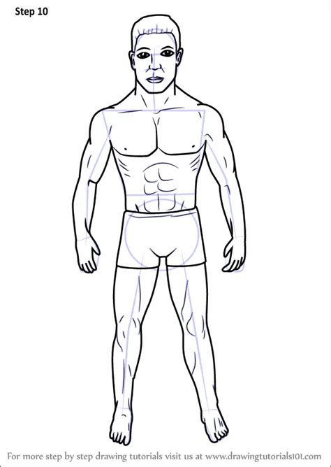 How To Draw A Body Outline Really Easy Drawing Tutorial Atelier Yuwa