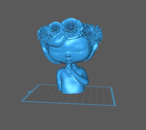 Archivo Stl Niña Macetero・objeto De Impresión 3d Para Descargar・cults