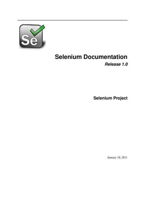 selenium documentation by svs vsv issuu
