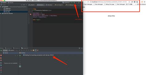 validate debugger configuration on web server no i file was