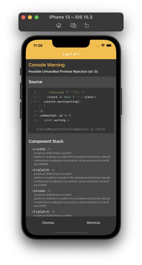 how can i symbolicate a call stack in react native expo metro