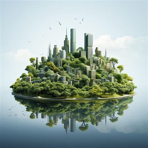 Premium Ai Image Illustration Of Eco Friendly And Zero Emissions City