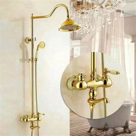 Antique Brass Mixer Water Rainfall Bathroom Shower Tap Ta072b [ta072b